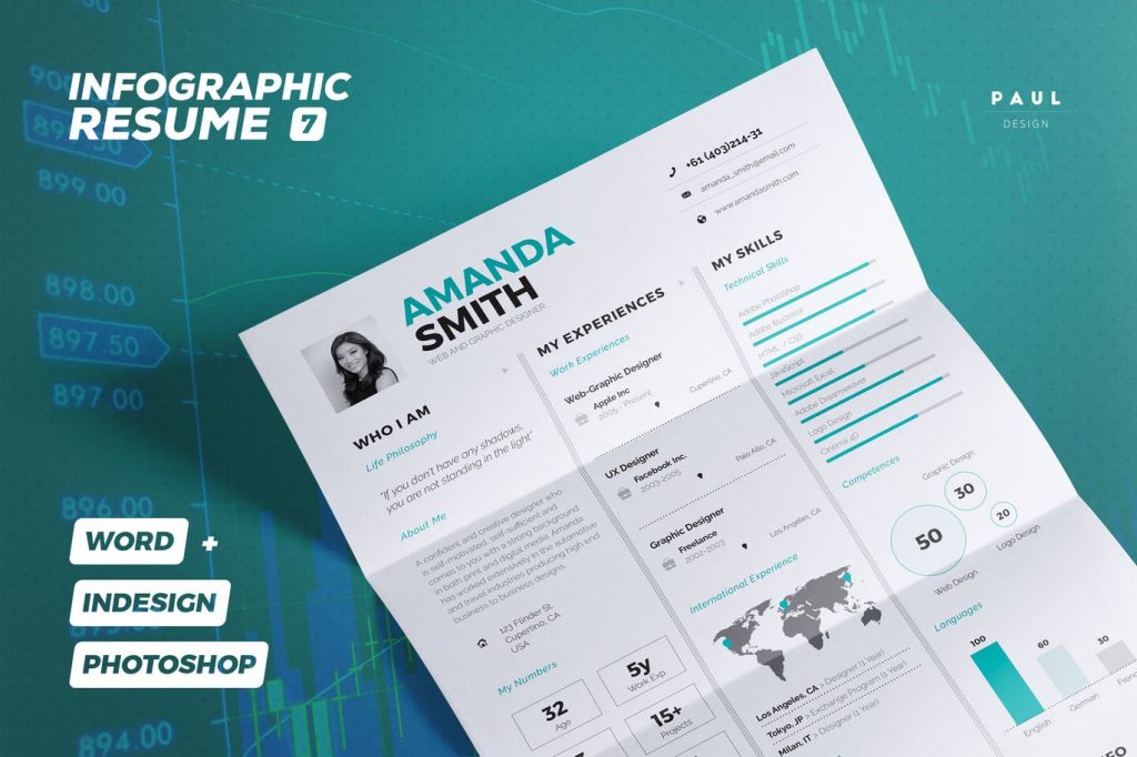 29 Awesome Infographic Resume Templates You Want to Steal - Wisestep