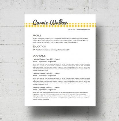 30 Simple and Basic Resume Templates for all Jobseekers - Wisestep