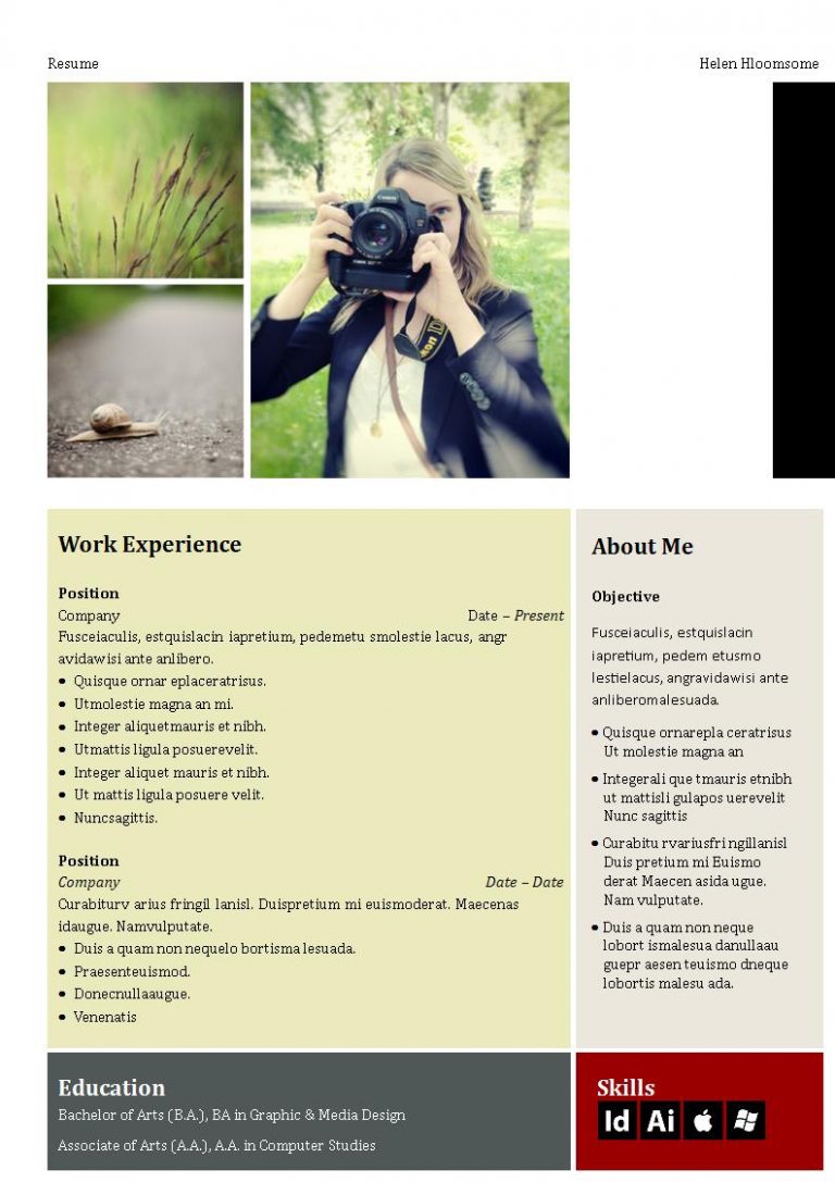 21 Best Resume Portfolio Templates to Download Free - Wisestep