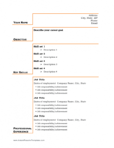 30 Simple and Basic Resume Templates for all Jobseekers - Wisestep