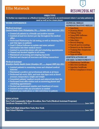 24 Best Medical Assistant Sample Resume Templates - Wisestep