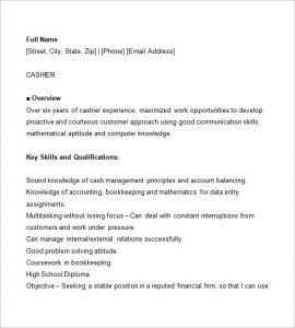 19 Best Cashier Resume Sample Templates - Wisestep