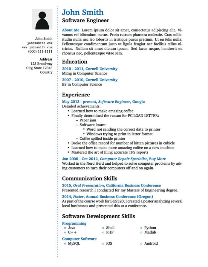 CV In Tabular Form 18 Tabular Resume Format Templates Wisestep
