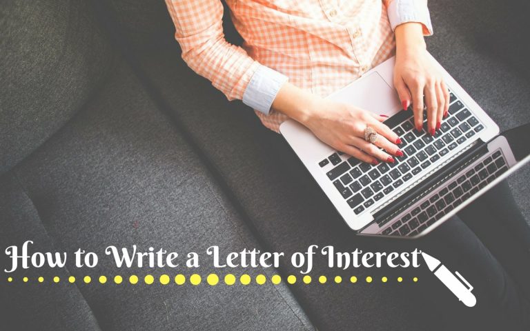 How to Write a Letter of Interest (Sample Examples & Format) - Wisestep